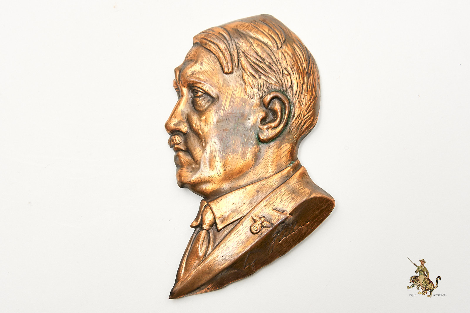 Stamped Adolf Hitler Plaque - Epic Artifacts