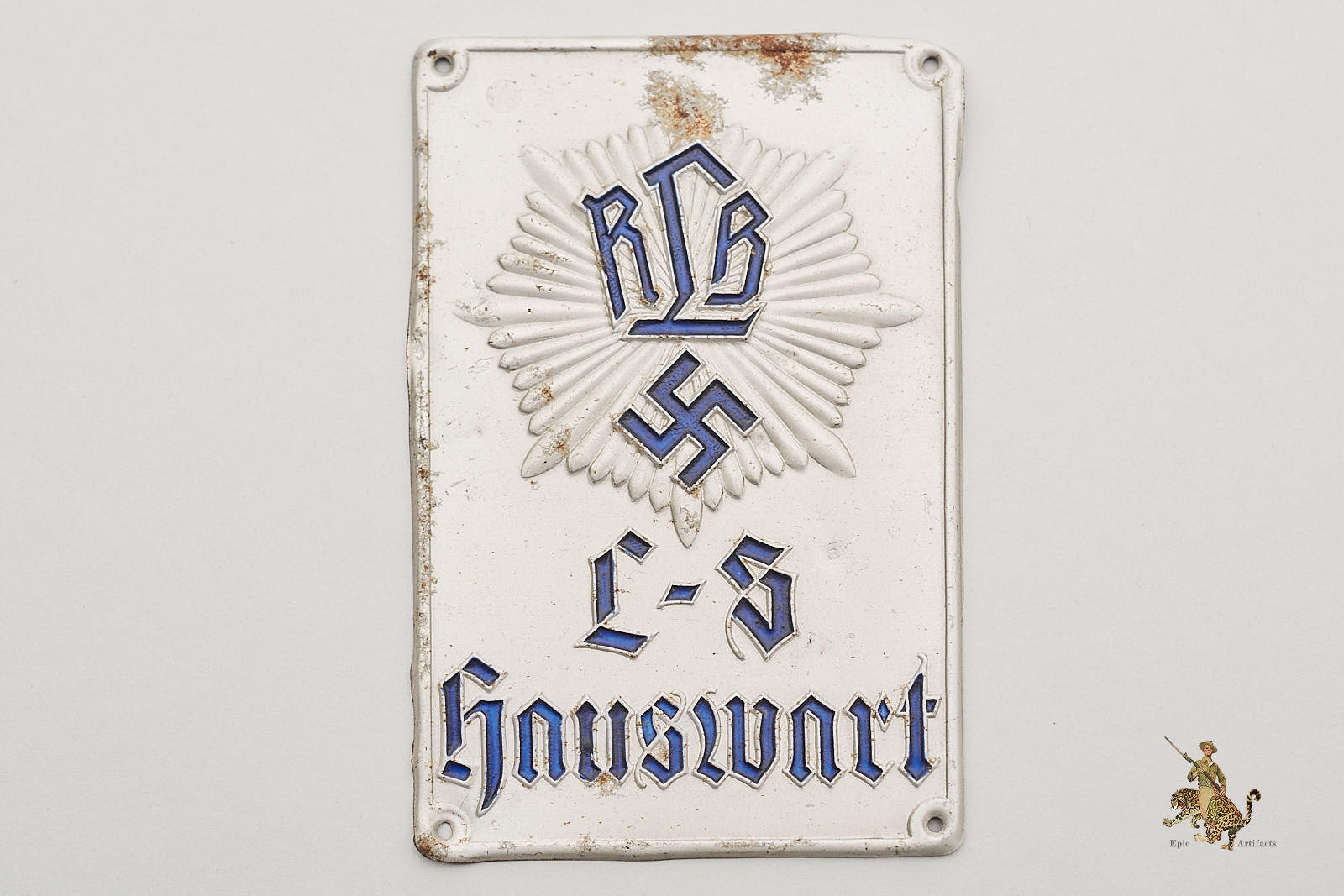 RLB Luftschutz Hauswart Door Sign - Epic Artifacts