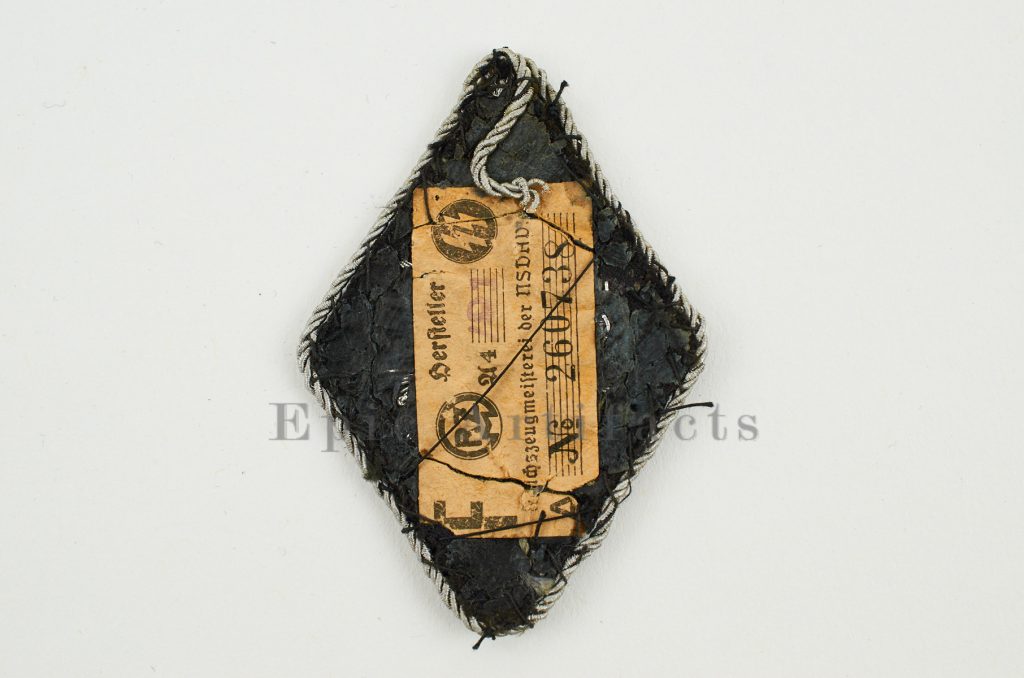 Original German WWII SS Technical Officer Sleeve Diamond