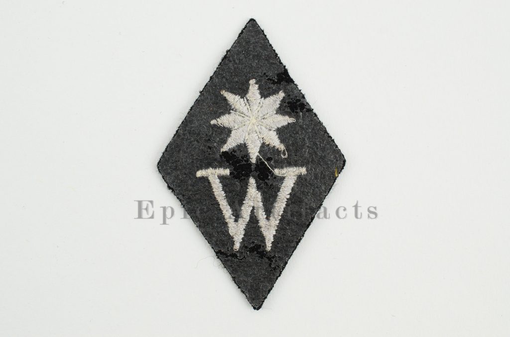 Original German WWII SS Economic and Administrative Sleeve Diamond