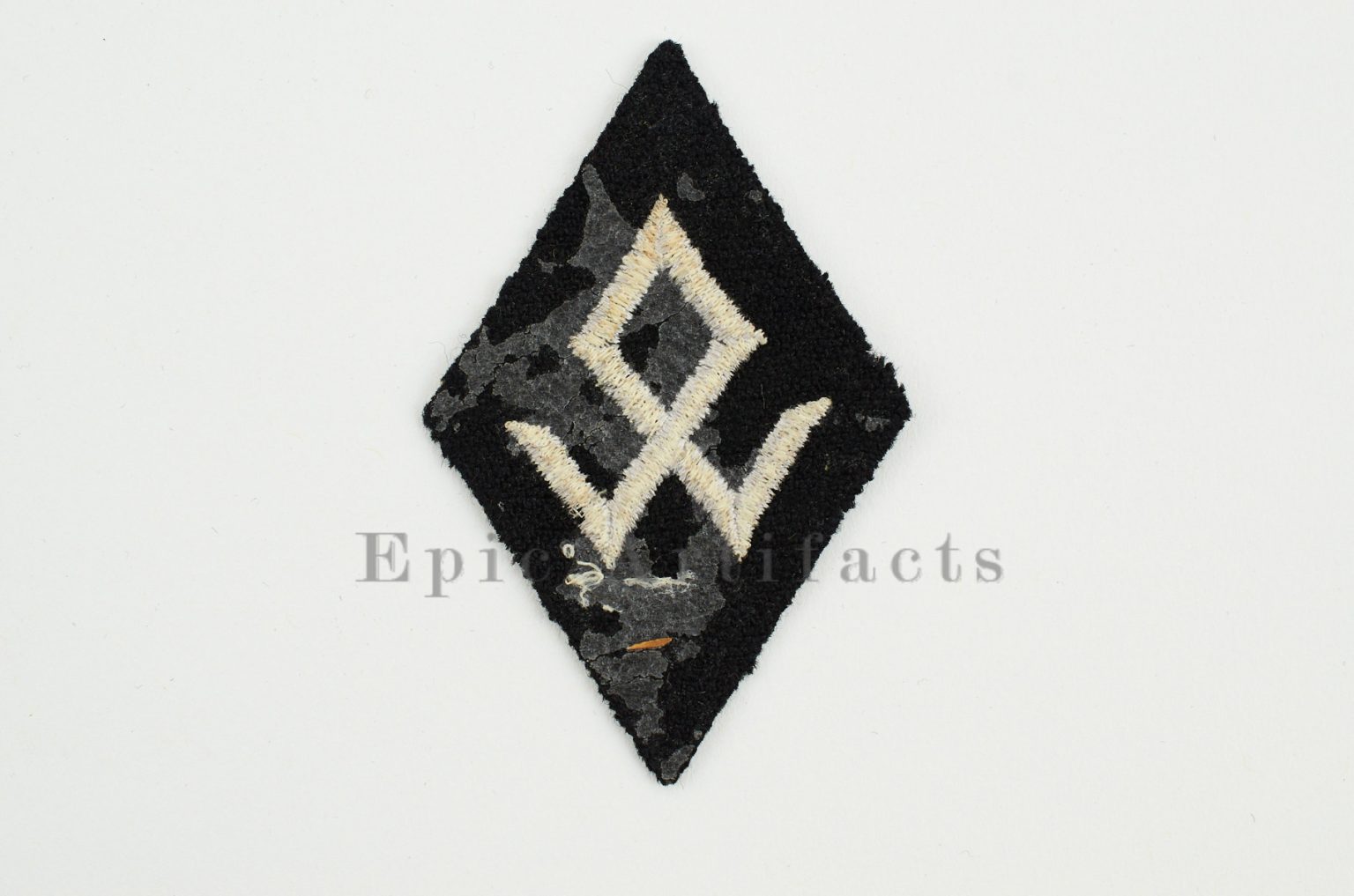 Original German WWII SS Race and Resettlement Sleeve Diamond