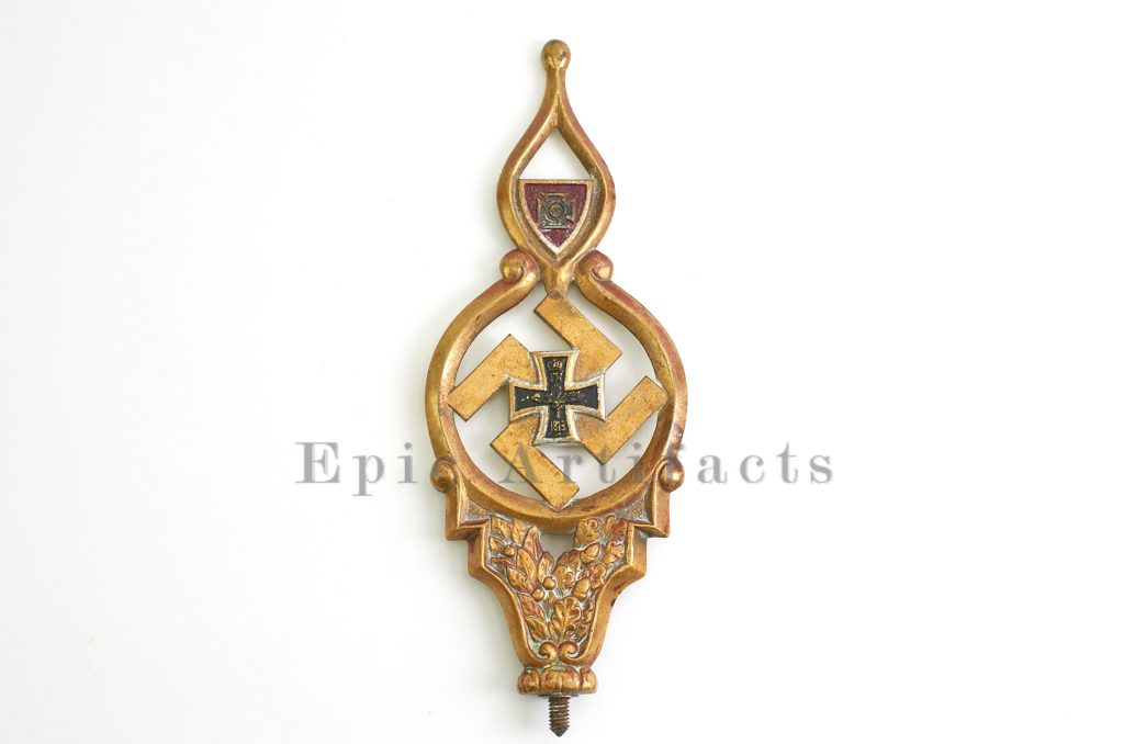 Original German WWII Veterans Organization Pole Top