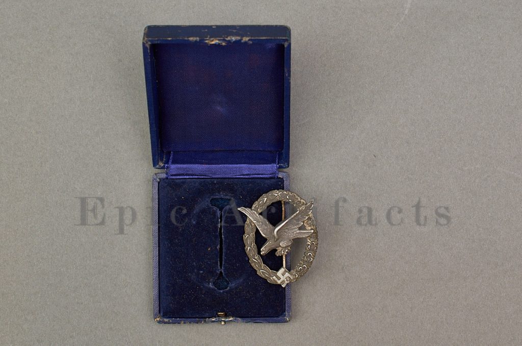Luftwaffe Radio Operator Badge - Deumer in Early Case - Epic Artifacts