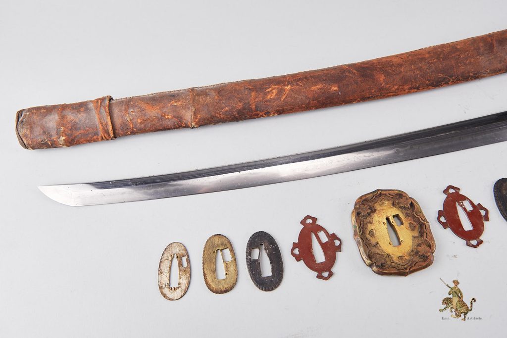Japanese Gunto with Combat Cover and Capture Tag - Epic Artifacts