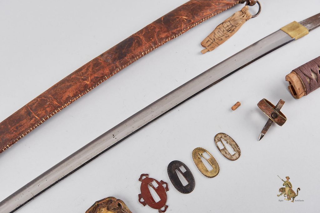 Japanese Gunto with Combat Cover and Capture Tag - Epic Artifacts