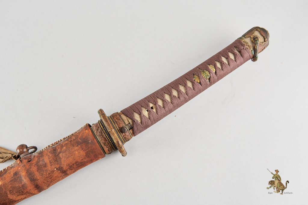 Japanese Gunto with Combat Cover and Capture Tag - Epic Artifacts