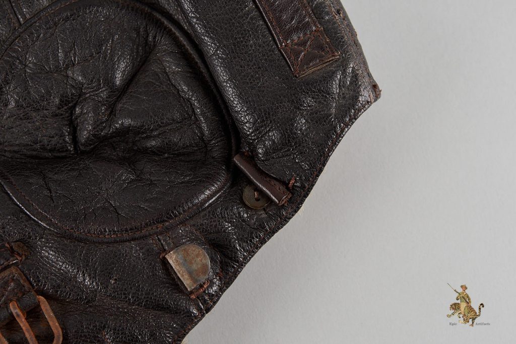 German Leather Flight Cap - Epic Artifacts - German WW2