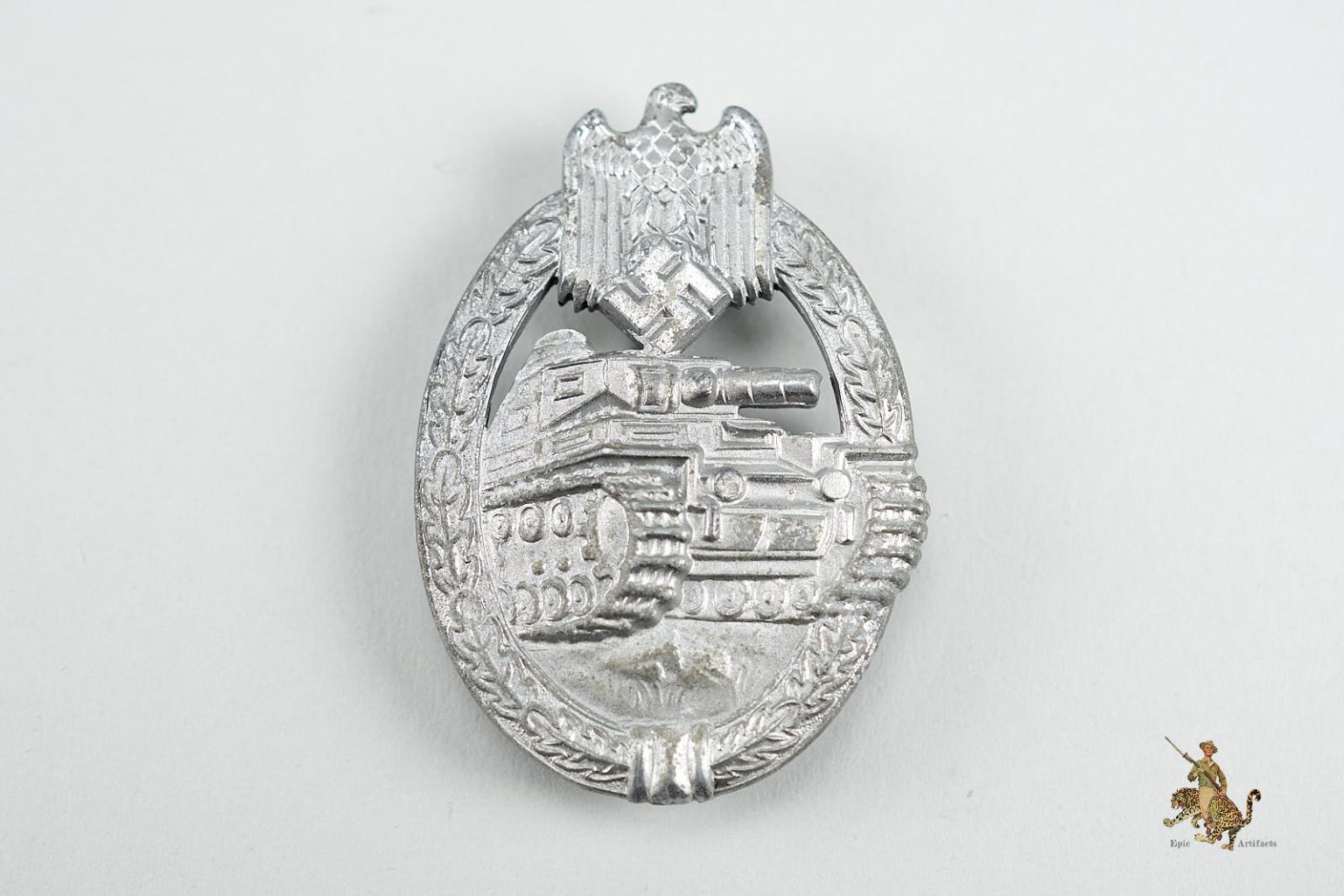 Panzer Assault Badge in Silver - Unmarked Frank & Reif - Epic Artifacts ...
