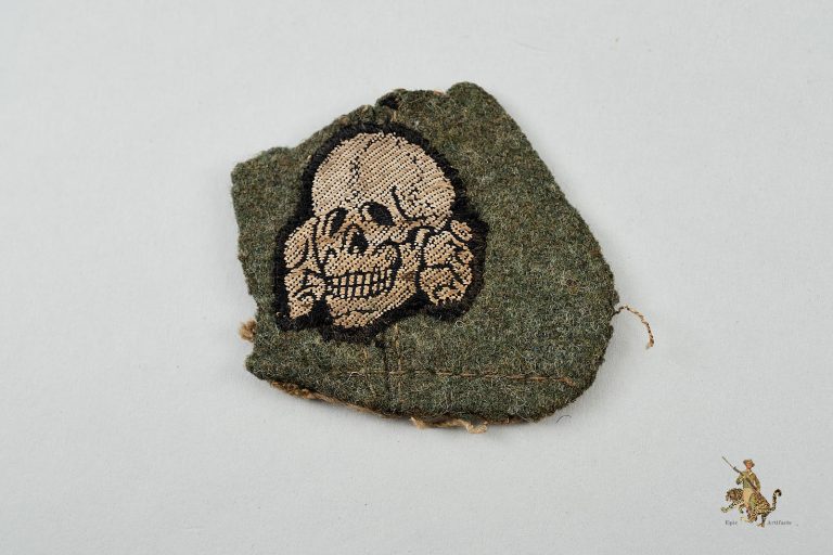 SS Waffen Skull Cutoff - Overseas Cap - Epic Artifacts - Original WWII