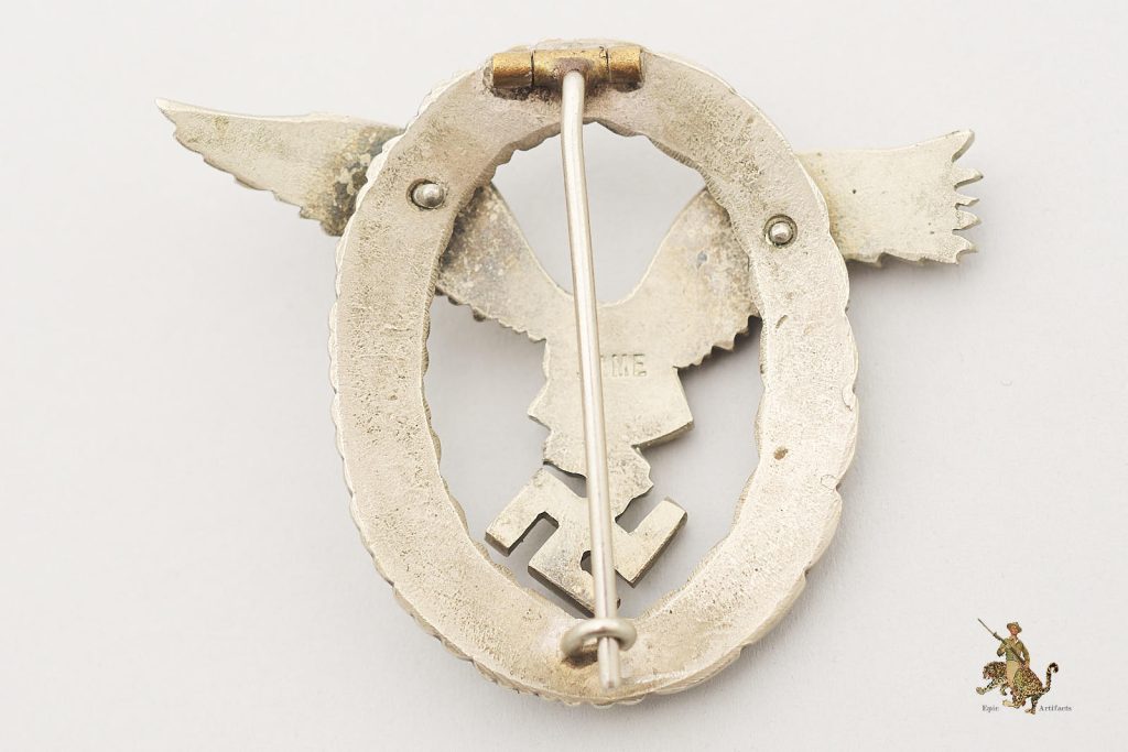 JMME Pilots Badge - J2 - Epic Artifacts - German WW2