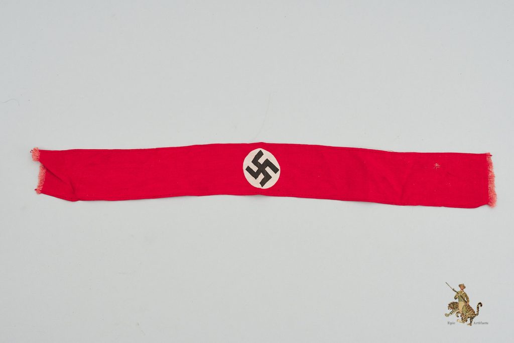 Narrow NSDAP Armband - Epic Artifacts - German WW2