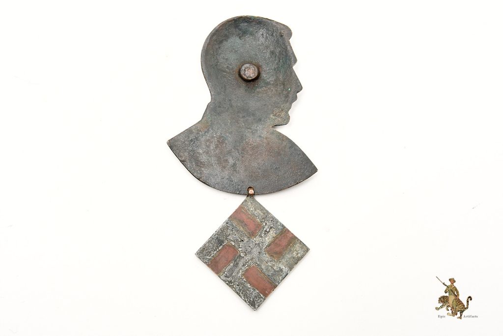 Two Piece Bronze Adolf Hitler Wall Plaque - Epic Artifacts