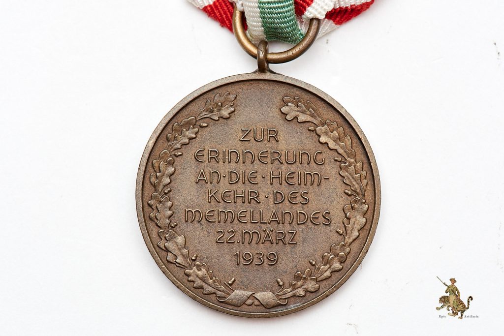 Straight G Memel Annexation Medal - S&L - Epic Artifacts