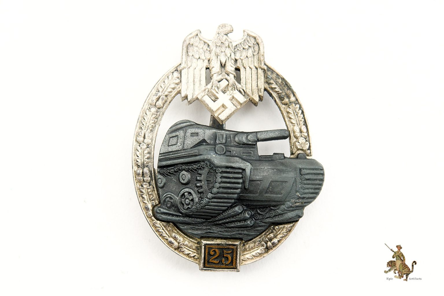 25 Numbered Engagement Panzer Assault Badge - Epic Artifacts