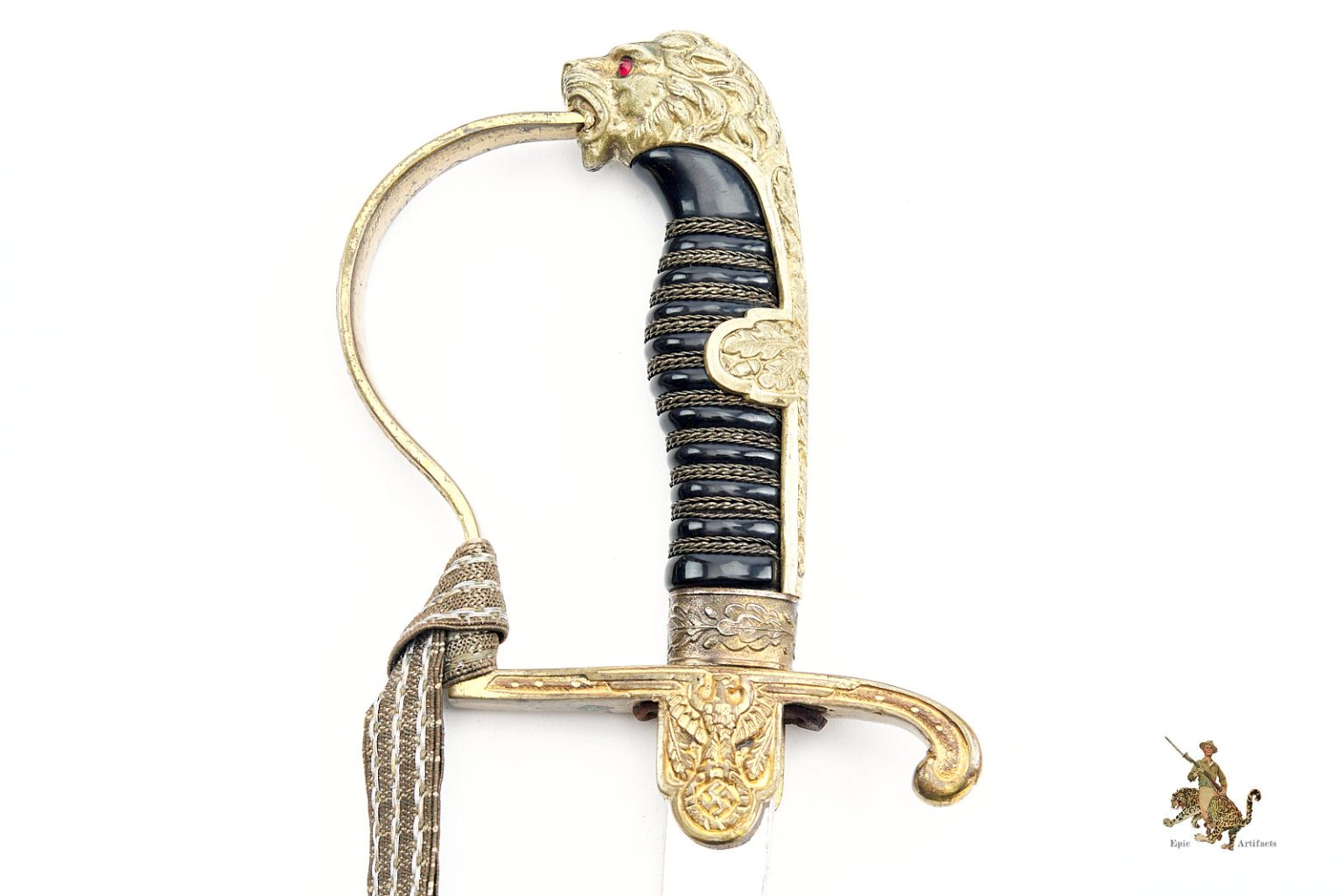 Alcoso Lion Head Sword with Portepee - Epic Artifacts