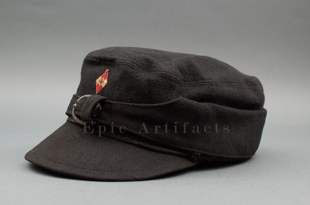 Original WWII German Hitler Youth Winter Cap - Epic Artifacts