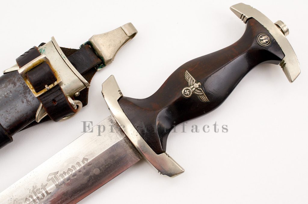 Original WWII German EP&S SS Dagger with Vertical Hanger