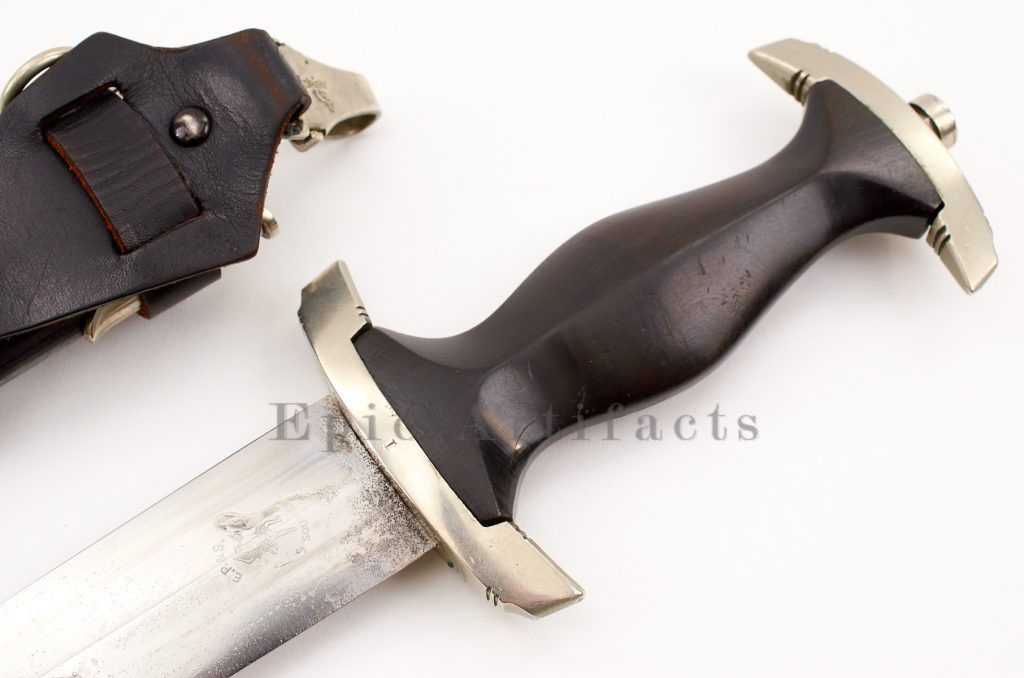 Original WWII German EP&S SS Dagger with Vertical Hanger