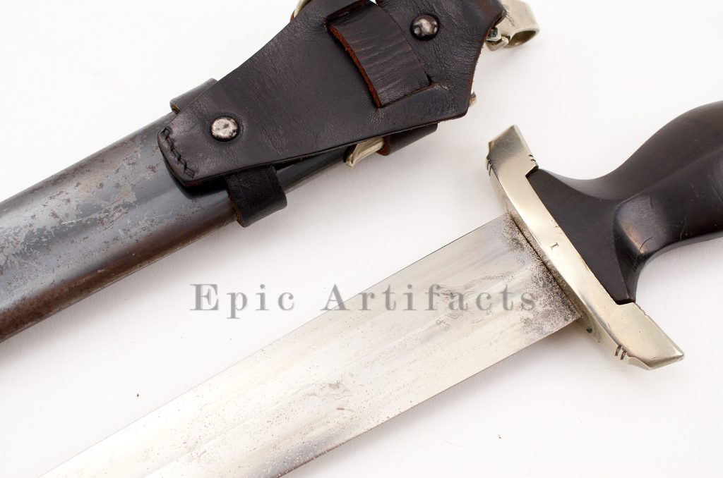 Original WWII German EP&S SS Dagger with Vertical Hanger