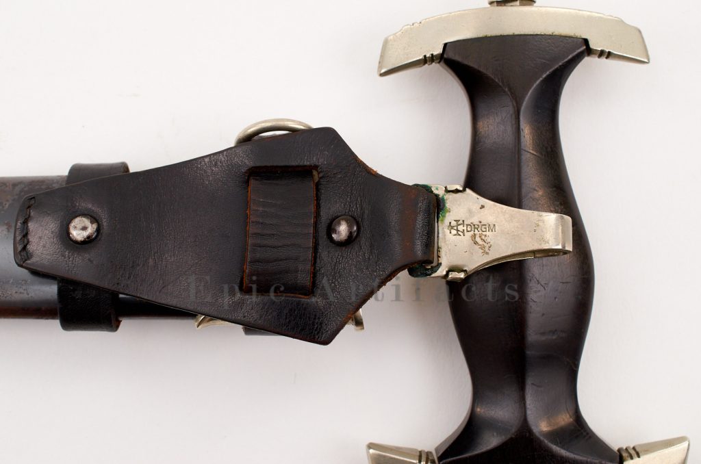 Original WWII German EP&S SS Dagger with Vertical Hanger