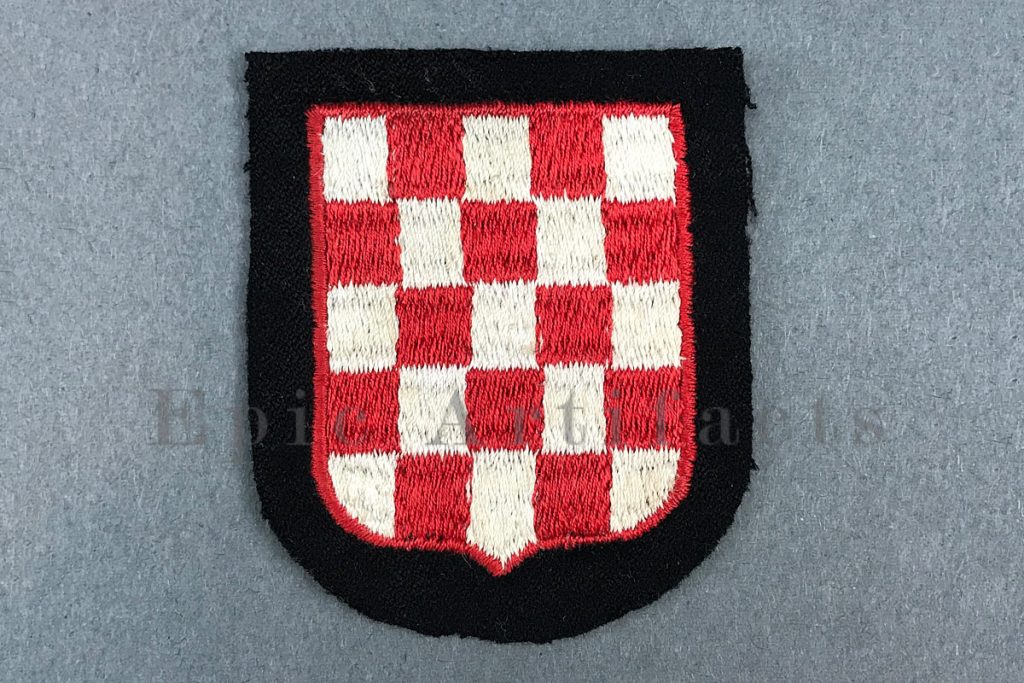 Waffen-SS Croatian Volunteer Sleeve Shield - Epic Artifacts