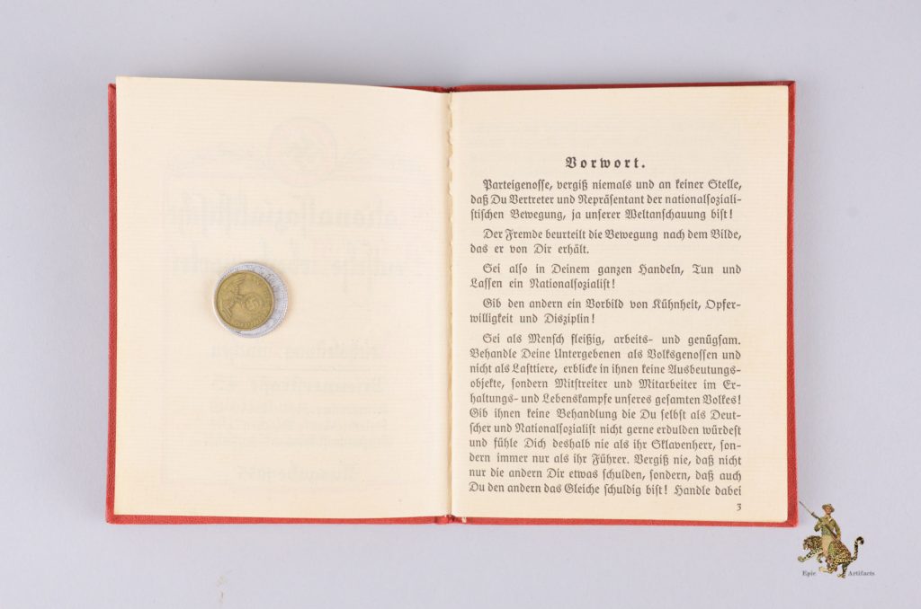 NSDAP Mitglieder Book - Epic Artifacts 100% Original German WWII