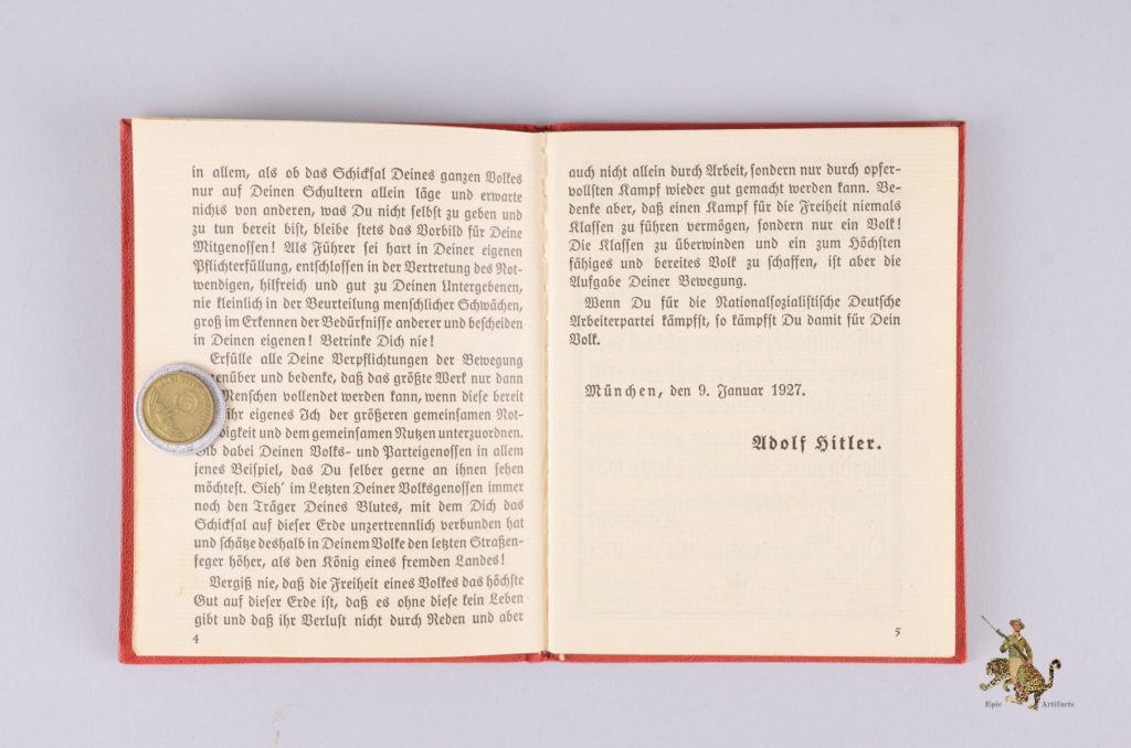 NSDAP Mitglieder Book - Epic Artifacts 100% Original German WWII