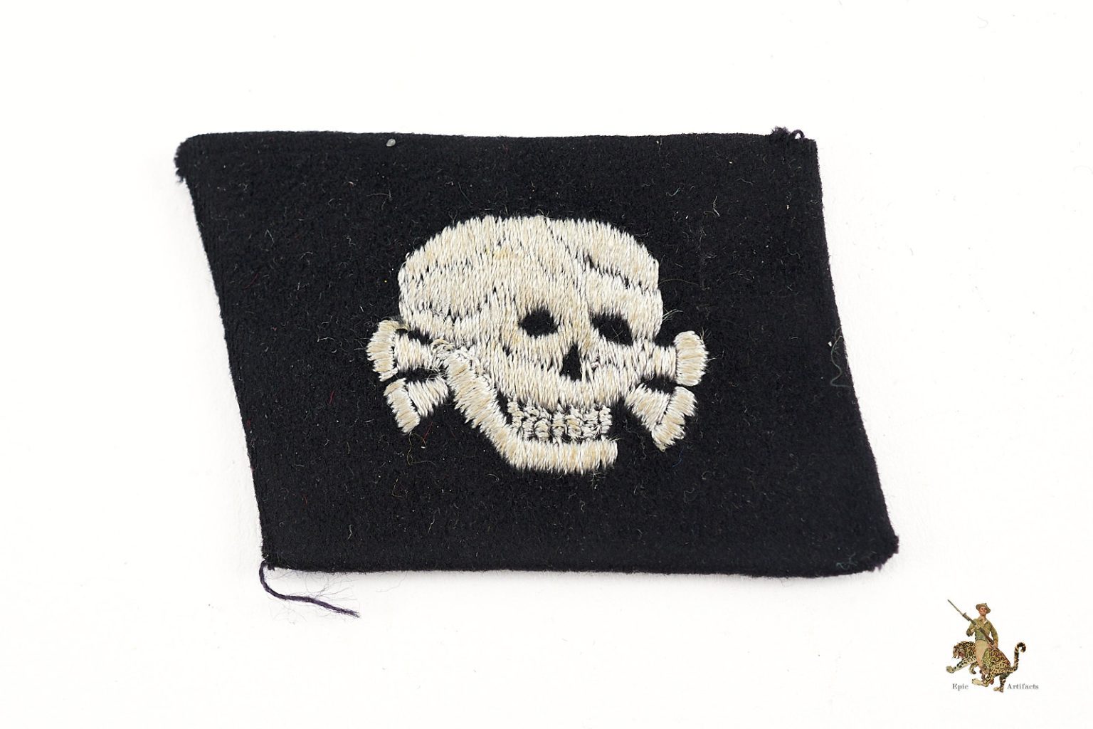 SS Totenkopf Collar Tab Original WWII German - Epic Artifacts