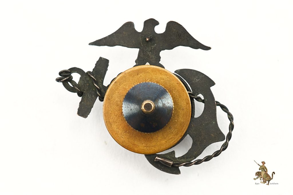 P1912 Bronze Officer Service Cap Eagle Globe & Anchor - Epic Artifacts