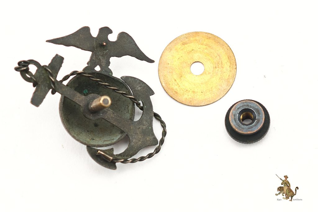 P1912 Bronze Officer Service Cap Eagle Globe & Anchor - Epic Artifacts