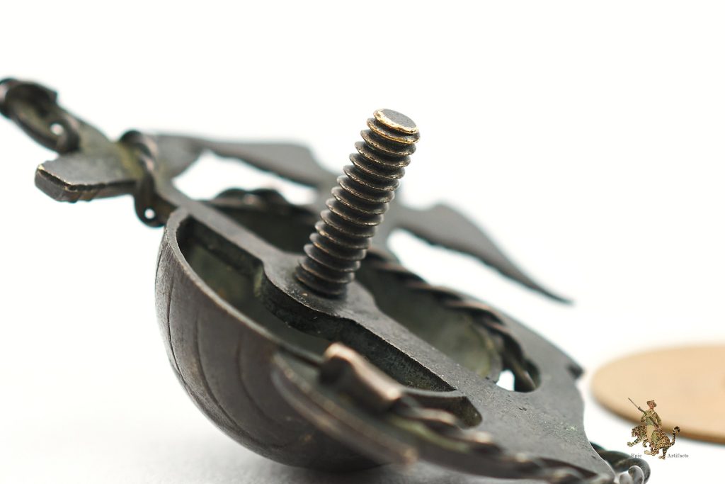 P1912 Bronze Officer Service Cap Eagle Globe & Anchor - Epic Artifacts