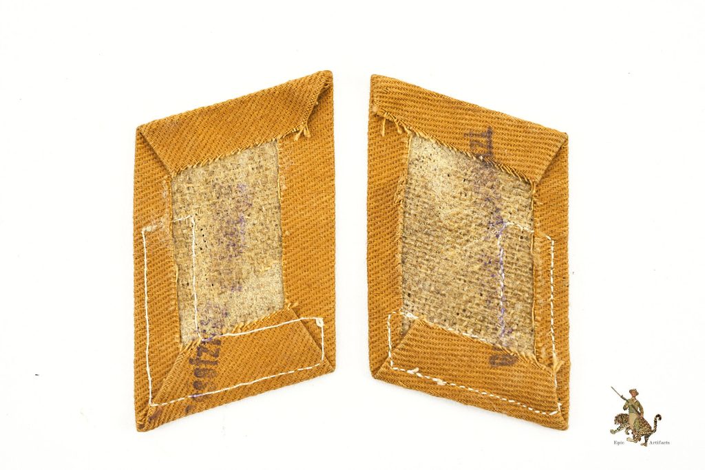 NSDAP Collar Tab Pair - 1st Regulation Blockwart - Epic Artifacts
