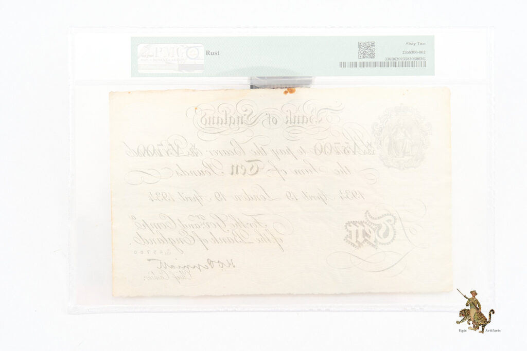 WWII German Operation Bernhard Counterfeit £10 Note - Epic Artifacts