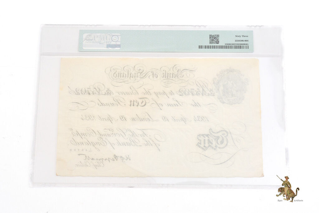 WWII German Operation Bernhard Counterfeit £10 Note - Epic Artifacts
