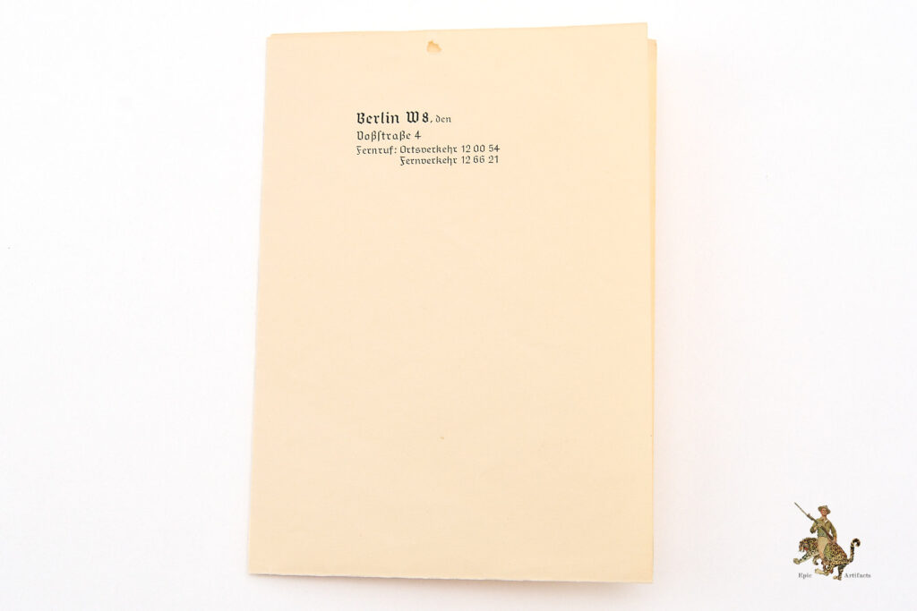 Rare Original Adolf Hitler's Personal Stationery & Envelope - Epic ...