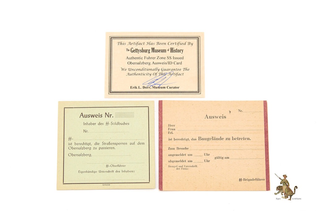 Rare SS-Issued Access Pass to Hitler’s Führer Zone - Epic Artifacts