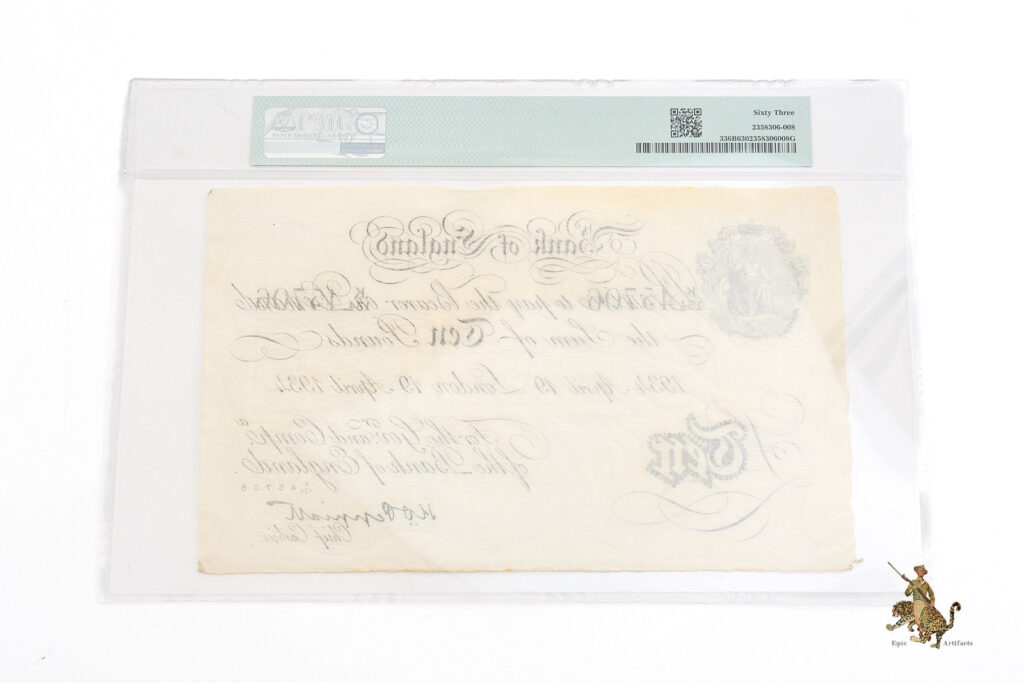 WWII German Operation Bernhard Counterfeit £10 Note - Epic Artifacts