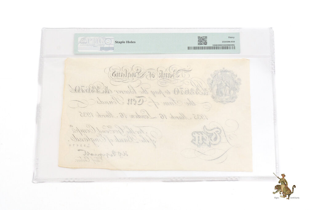 WWII German Operation Bernhard Counterfeit £10 Note - Epic Artifacts