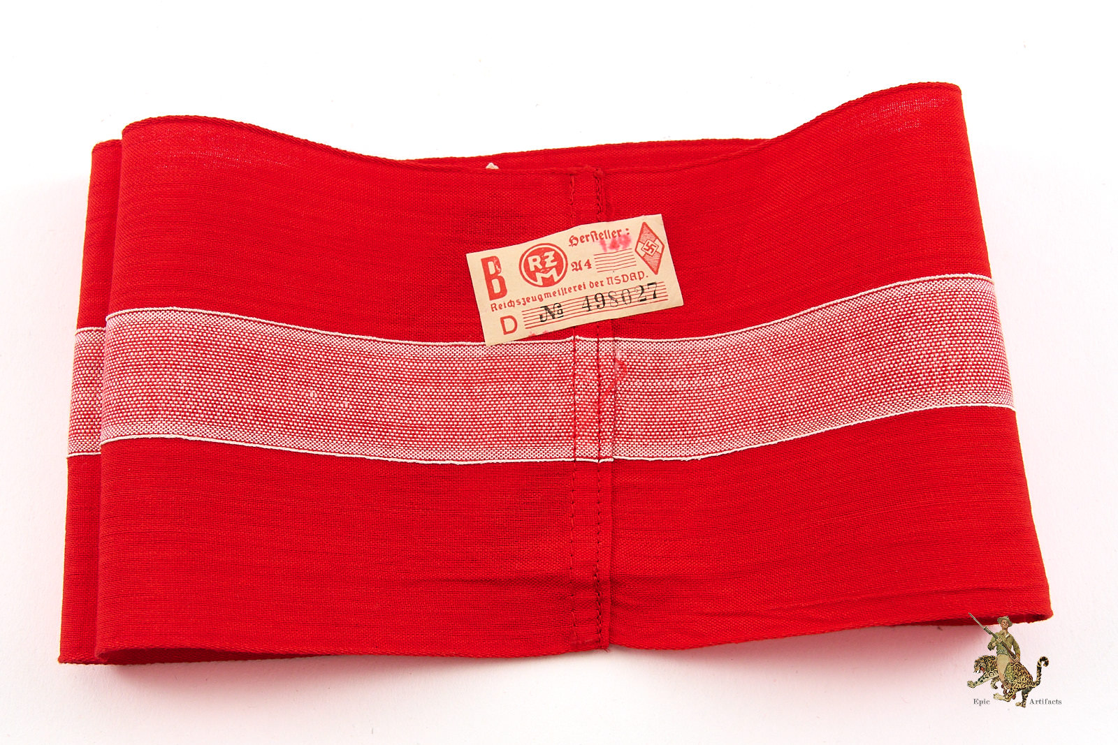 Hitler Youth HJ Armband - BeVo - RZM Tag - Epic Artifacts