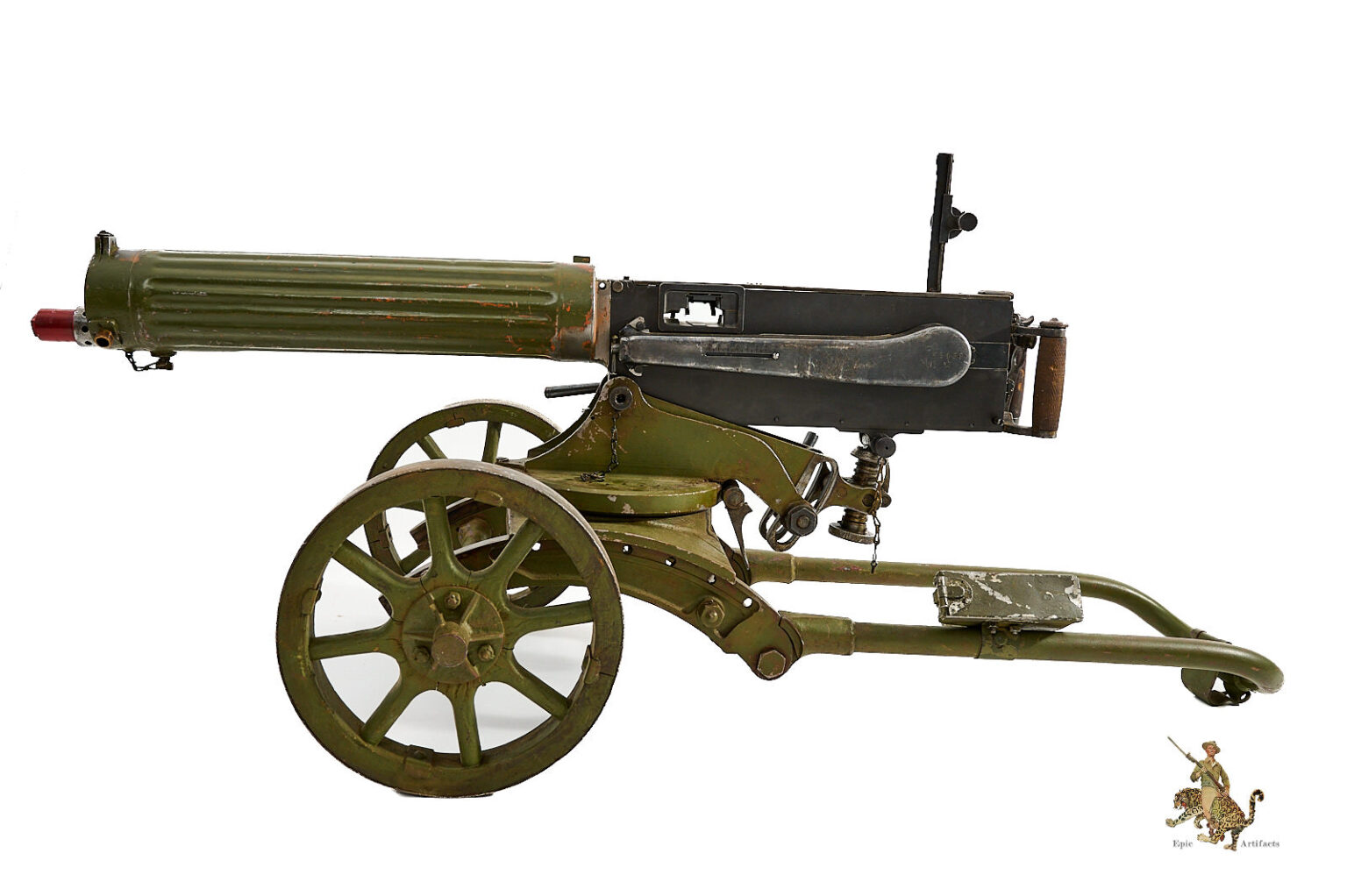 WWI / WWII Russian m1910 Maxim Display Machine Gun w/ Sled - Epic Artifacts